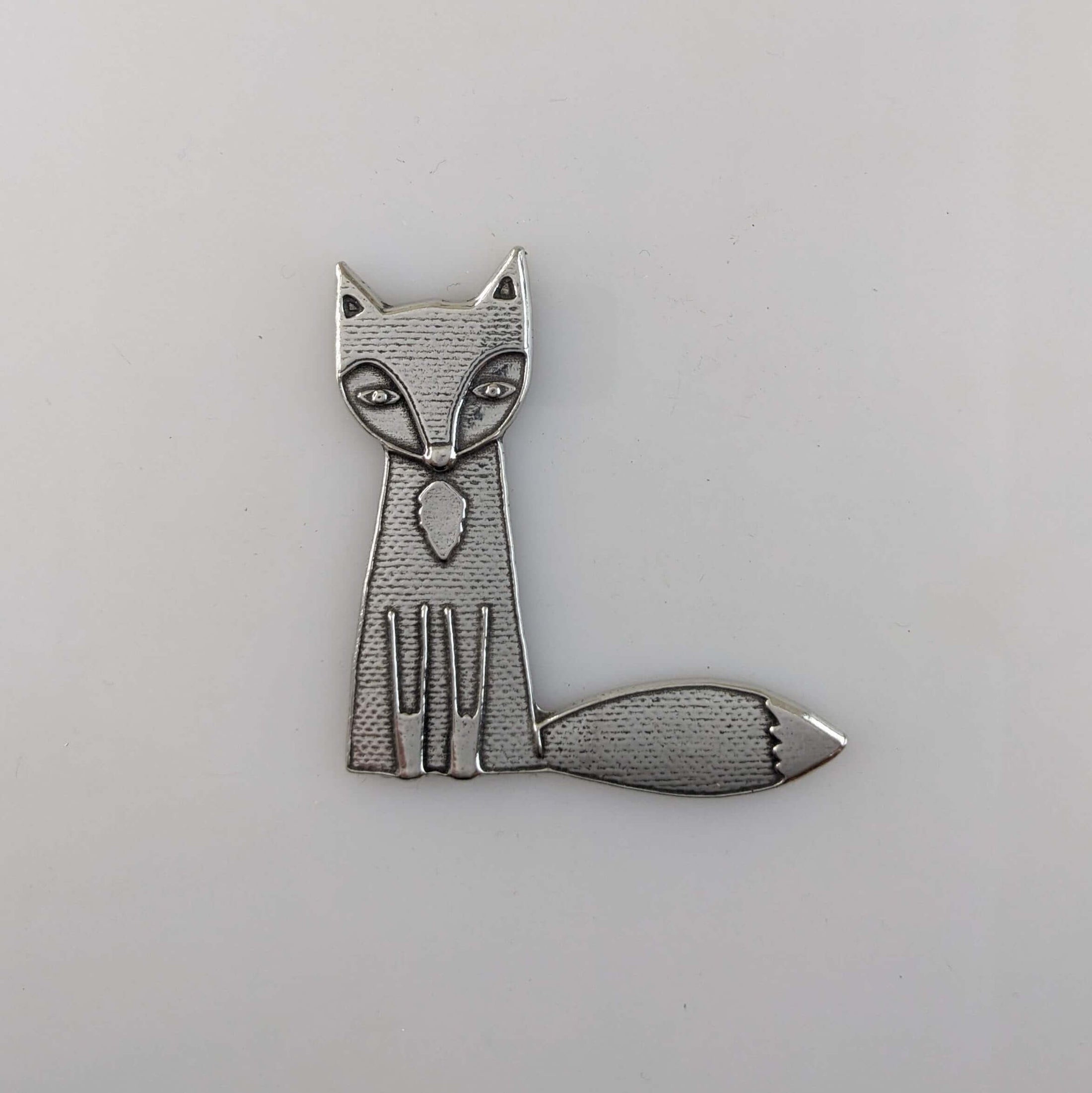 Ferdinand the Fox, pewter magnet| Handmade Pewter | Roosfoos