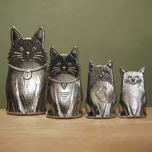 Cat Measuring Spoons- Feline Family of Pewter Spoons| Handmade Pewter ...